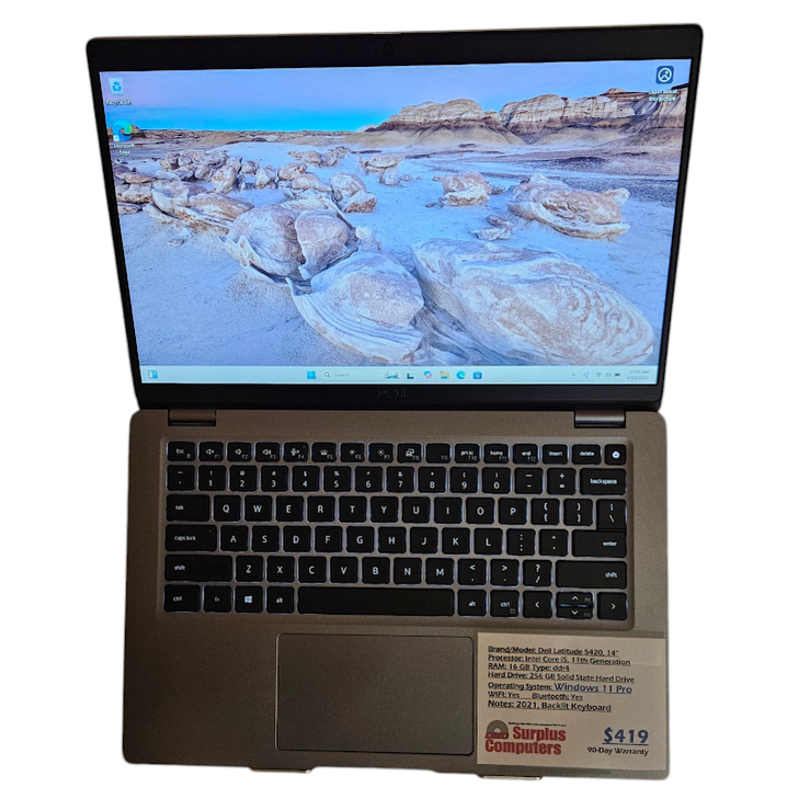 Dell Latitude 5420 14 inch Windows 11 Laptop | DISC Surplus Computers