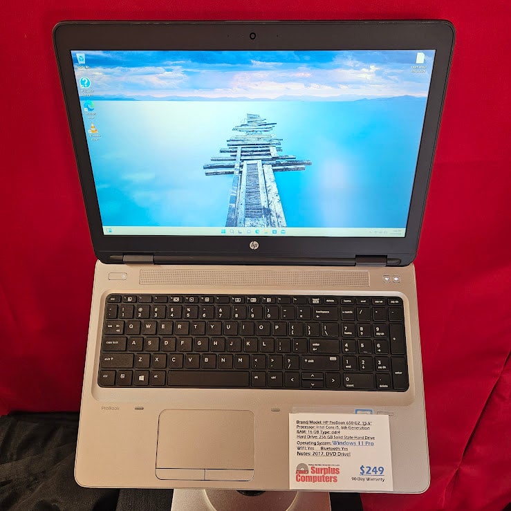 HP ProBook 650 G2 15.6 inch Win 11 Laptop DVD | DISC Surplus Computers